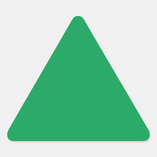 Green Triangle Sticker | Zazzle.com.au