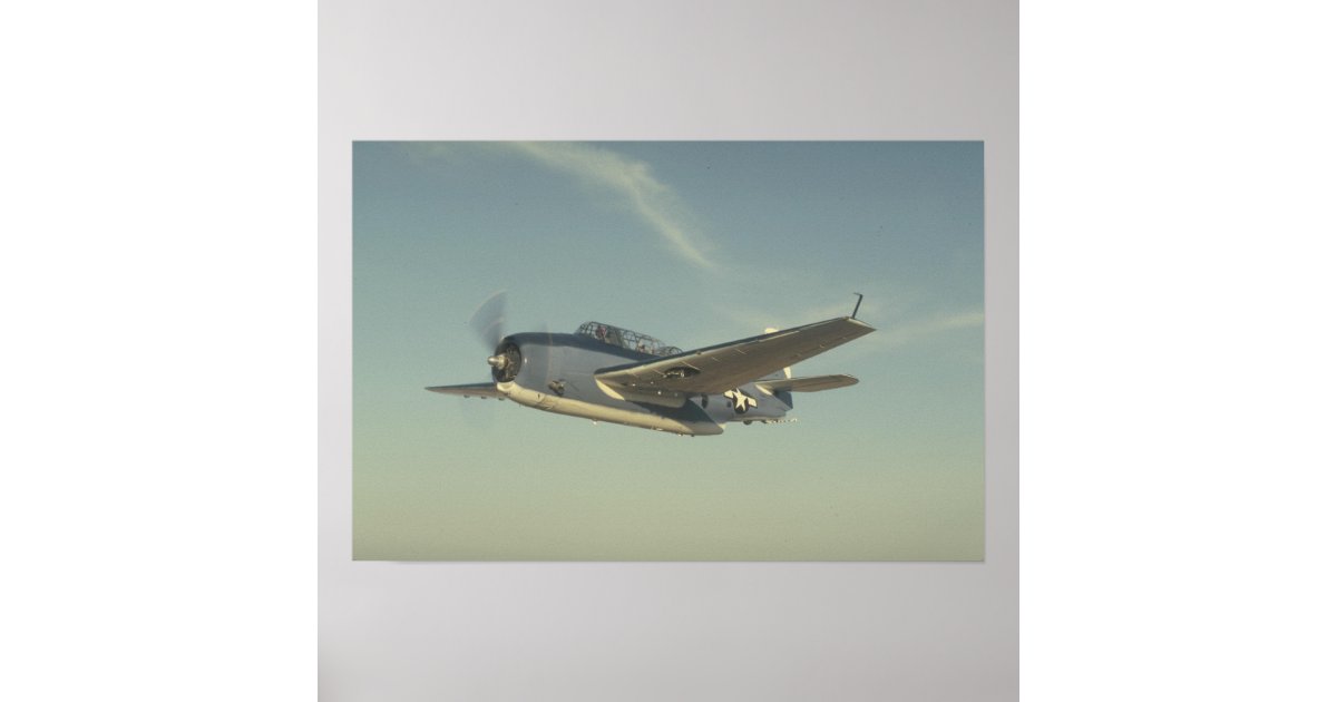 Grumman TBM Avenger Chino Air Museum Poster | Zazzle