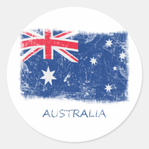 Australian Flag Stickers | Zazzle AU