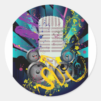 Vintage Microphone Stickers | Zazzle.com.au