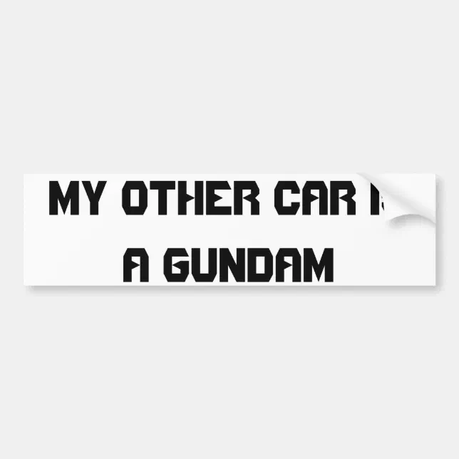 gundam bumper sticker | Zazzle