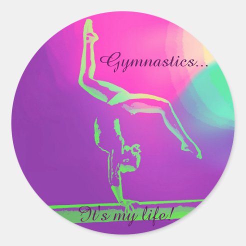 Gymnastics Stickers | Zazzle AU