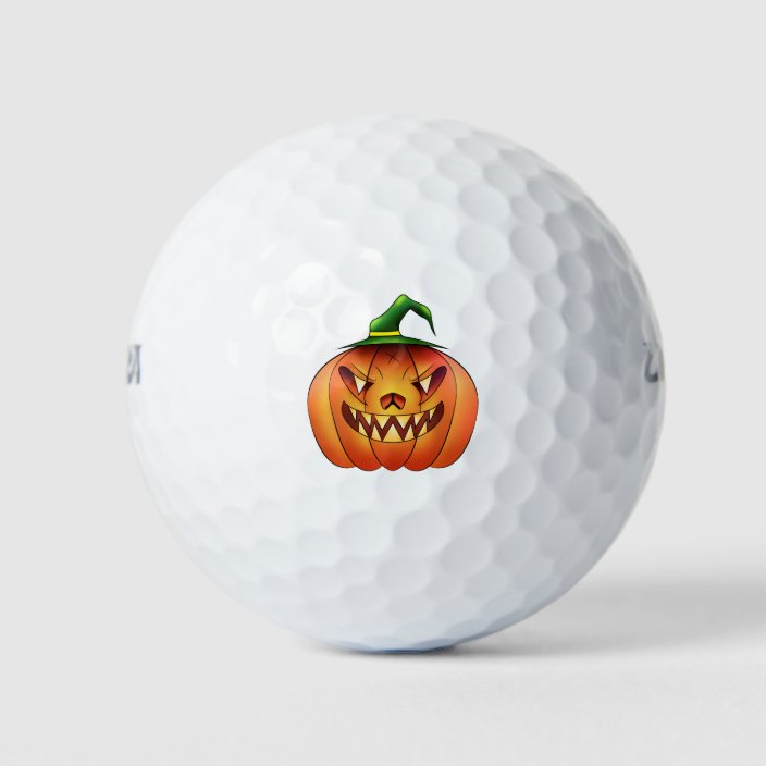 Halloween pumpkin golf balls | Zazzle.com.au