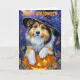 Halloween Shetland Sheepdog Dog Holiday Card | Zazzle