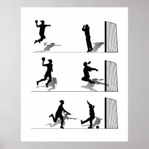 Handball Player Posters & Photo Prints | Zazzle AU