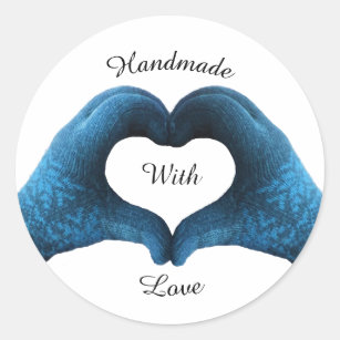 Handmade With Love Stickers | Zazzle AU