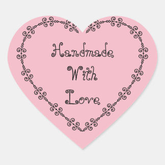 Handmade With Love Stickers | Zazzle.com.au