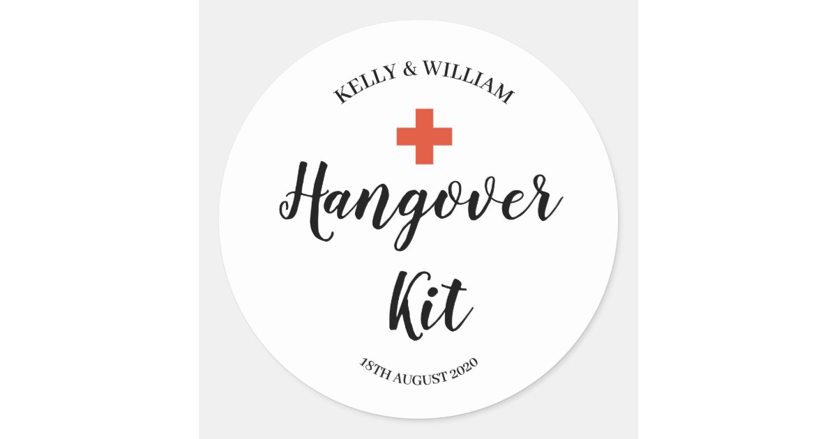 Hangover Kit Sticker | Zazzle