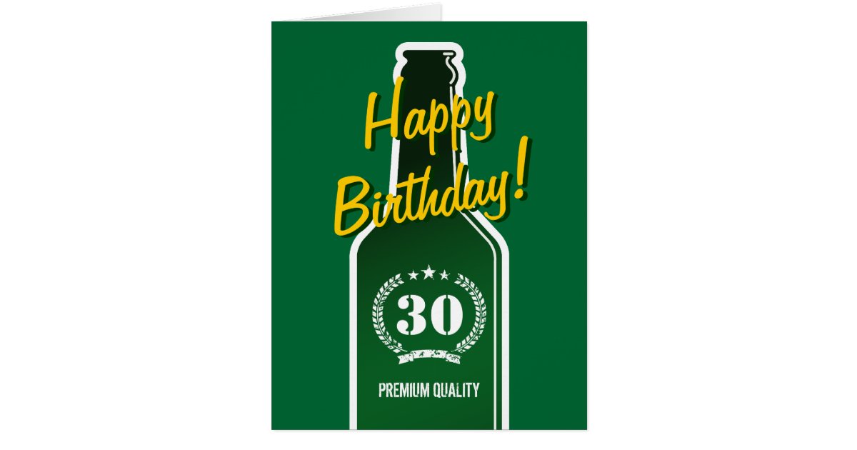 Happy 30th Birthday | Big extra large card for men | Zazzle.com.au