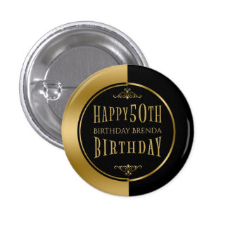 50th Birthday Badges and 50th Birthday Pins | Zazzle.com.au