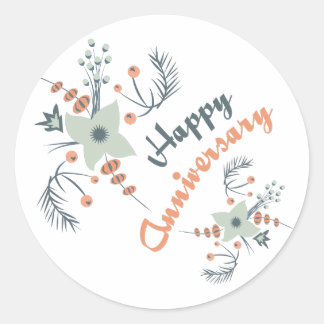 Happy Anniversary Stickers | Zazzle.com.au