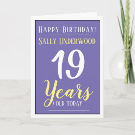 19 Year Old Birthday Cards | Zazzle.com.au