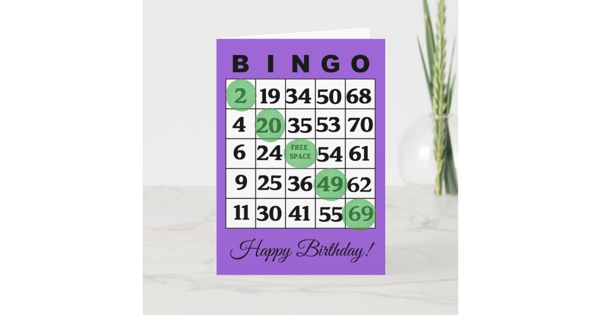 Happy Birthday BINGO Card | Zazzle.com.au