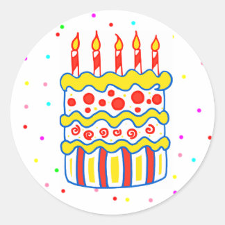 Birthday Cake Stickers | Zazzle.com.au