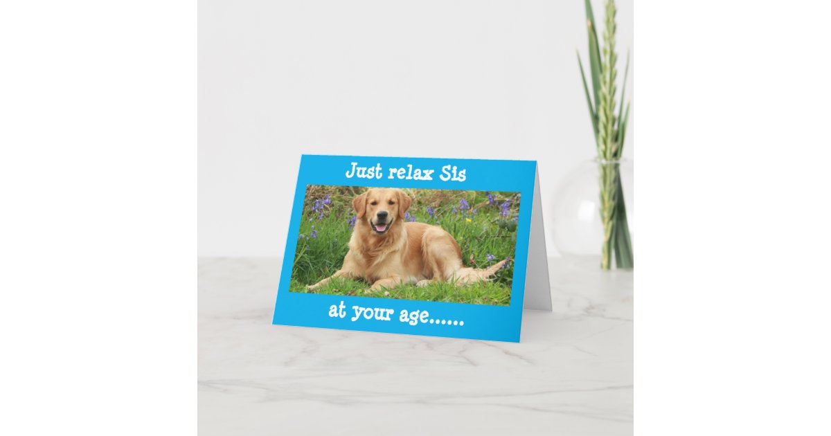 HAPPY BIRTHDAY ***SIS*** REST ON YOUR BIRTHDAY CARD | Zazzle