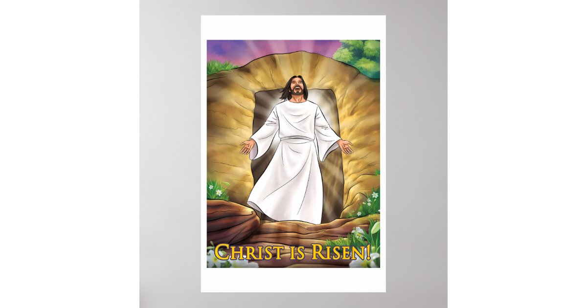 Happy Christian Easter Poster | Zazzle