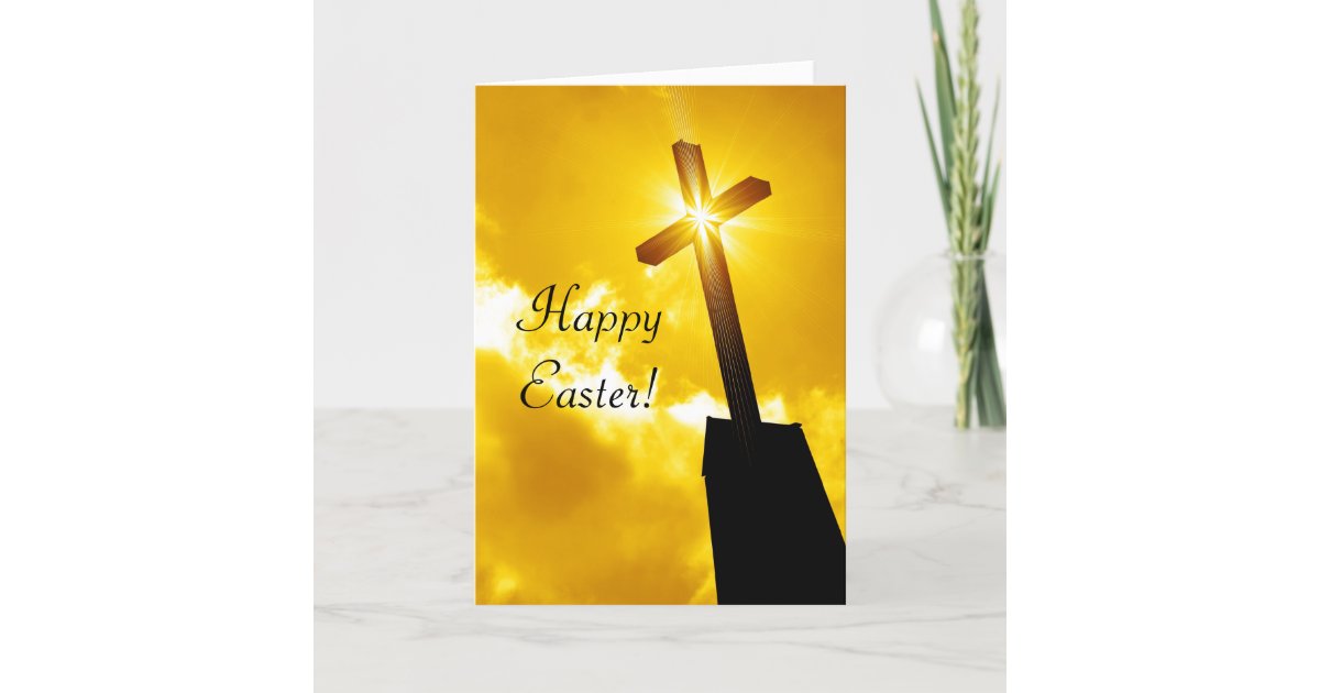 Happy Easter Religious Greeting Card | Zazzle