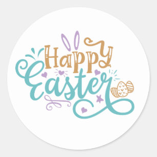 Happy Easter Stickers | Zazzle AU