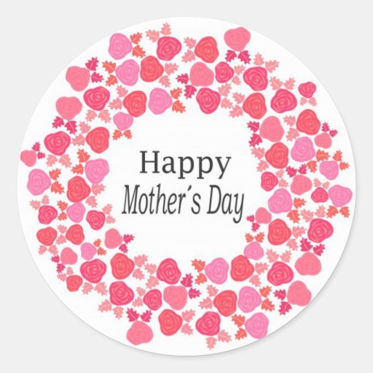 happy mothers day classic round sticker | Zazzle.com.au
