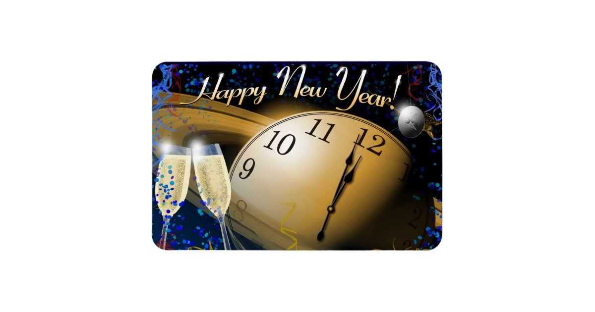 Happy New Year Magnet | Zazzle