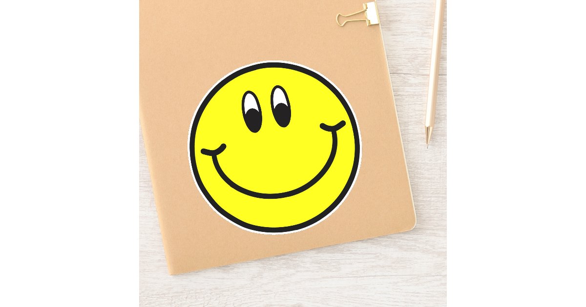 Happy Smiling Face Emoji Stickers | Zazzle
