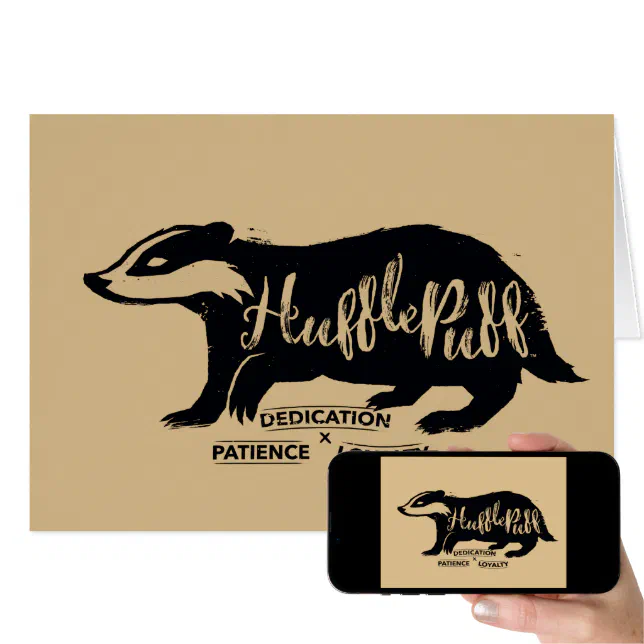 Harry Potter | HUFFLEPUFF™ Silhouette Typography | Zazzle