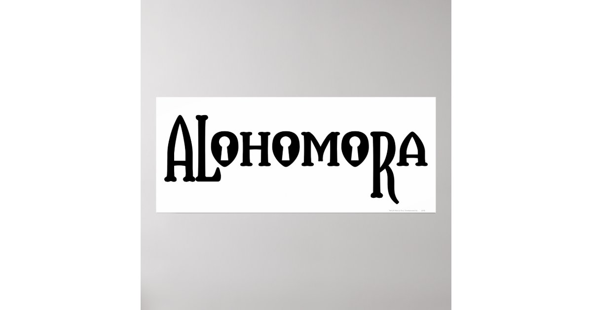 Harry Potter Spell | Alohomora Poster | Zazzle