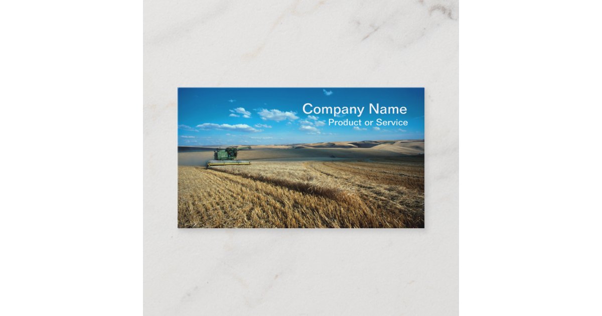 Harvester business card | Zazzle