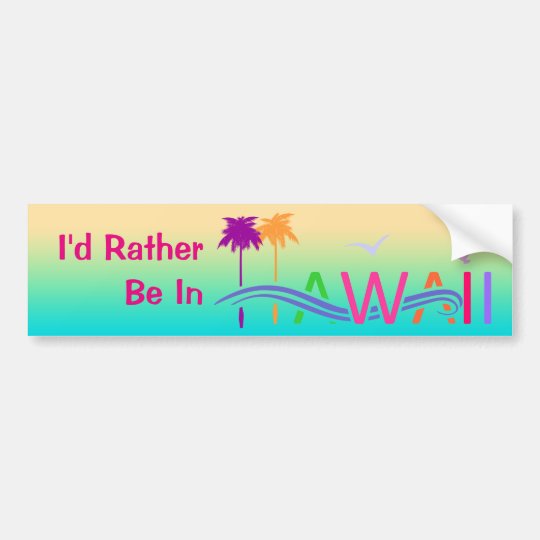 Hawaii Islands Bumper Sticker | Zazzle.com.au
