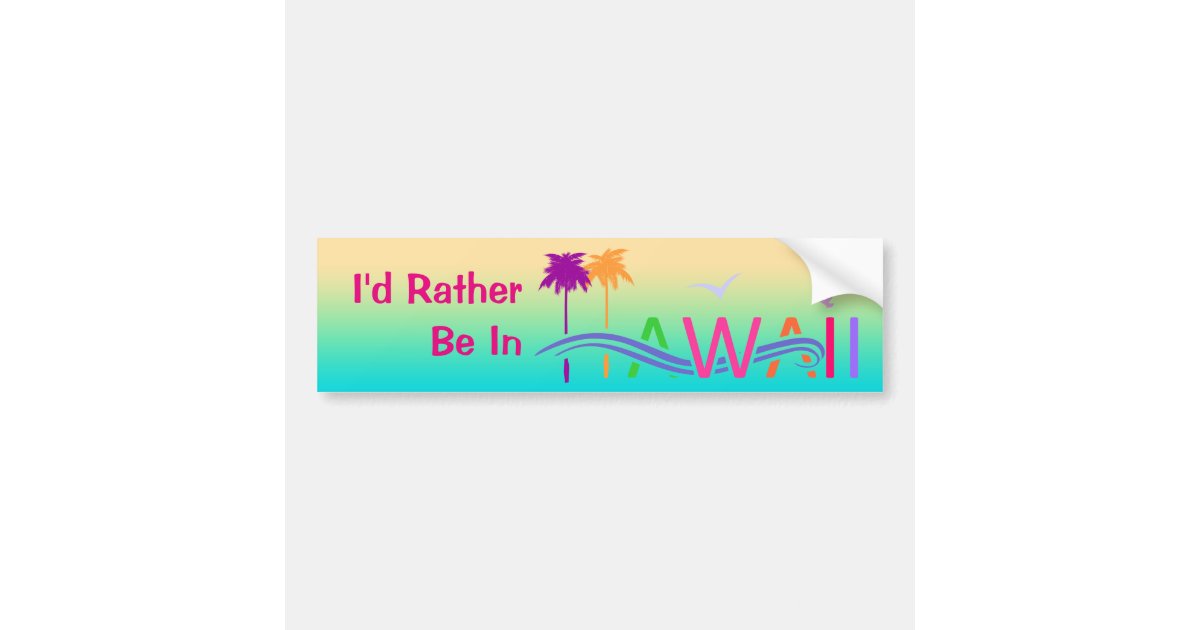 Hawaii Islands Bumper Sticker | Zazzle
