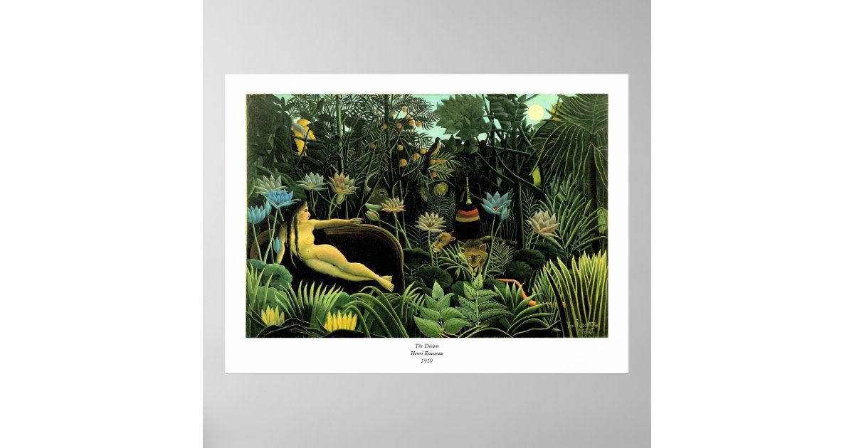 Henri Rousseau's The Dream (1910) Poster | Zazzle