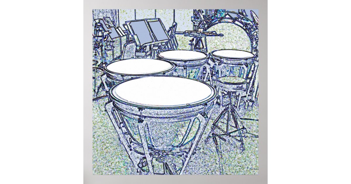 Here Comes the Band - Timpani Poster | Zazzle