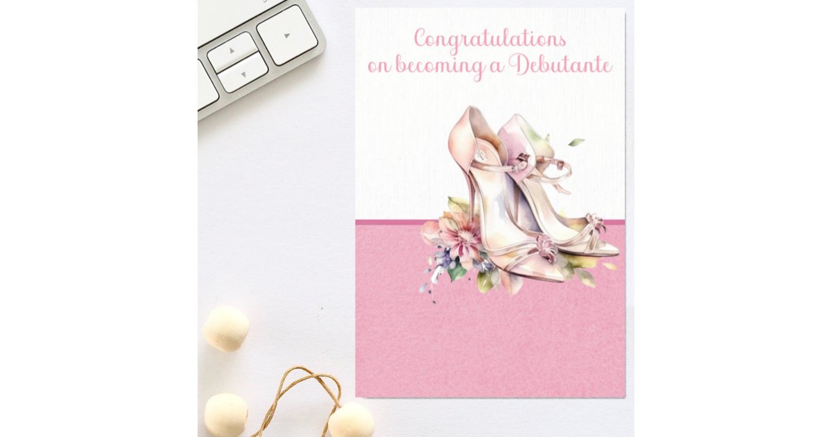 High Heels for Debutante Ball Card | Zazzle