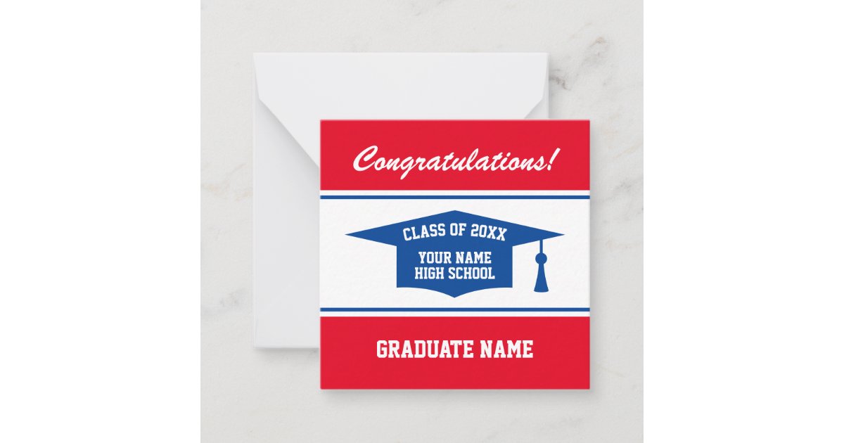 High School graduation party Class of 2025 custom Card | Zazzle
