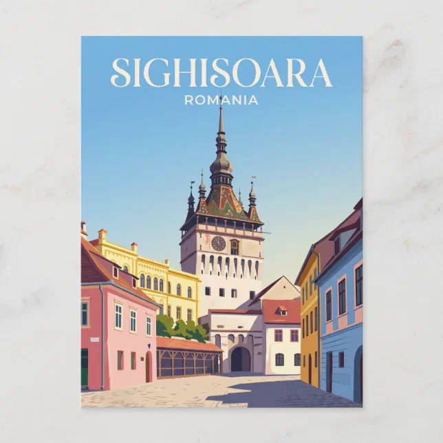 Historic Centre of Sighisoara Romania Postcard | Zazzle