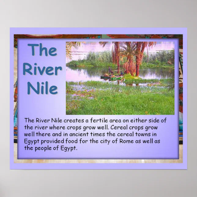 History, Ancient Egypt River Nile Poster | Zazzle