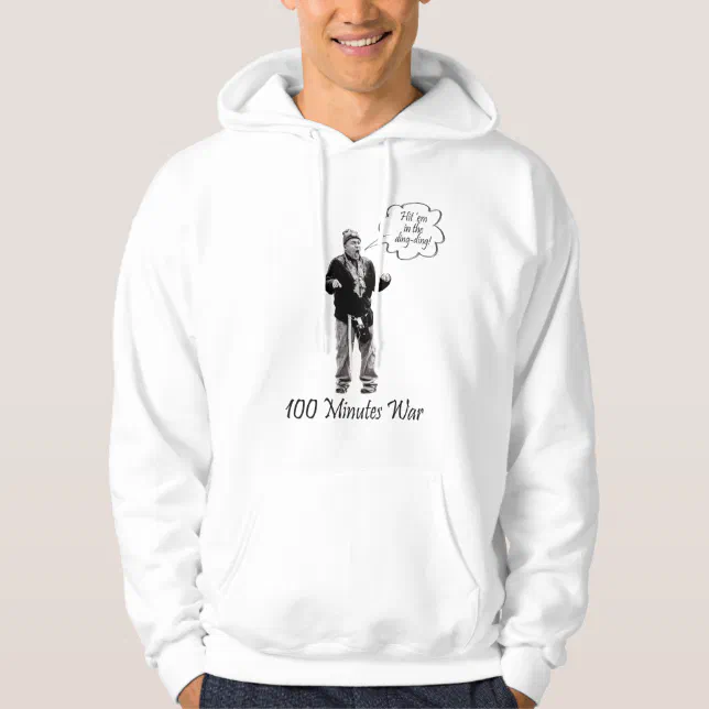 Hit 'em in the ding ding 100 minutes Hoodie | Zazzle