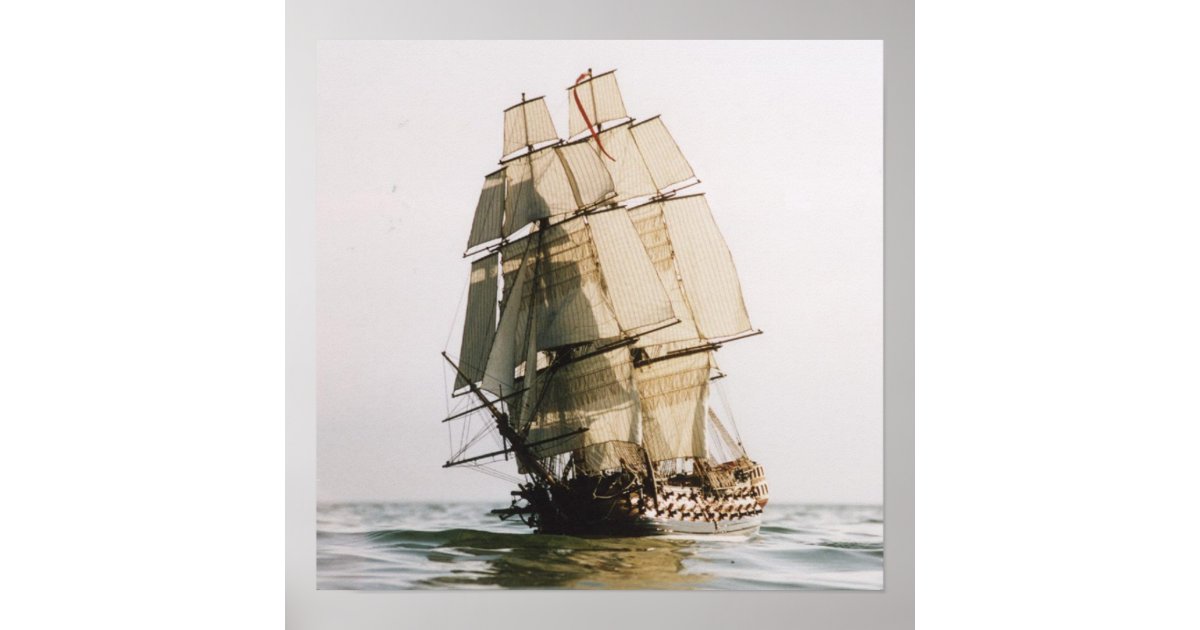 HMS Leopard Warship Poster | Zazzle
