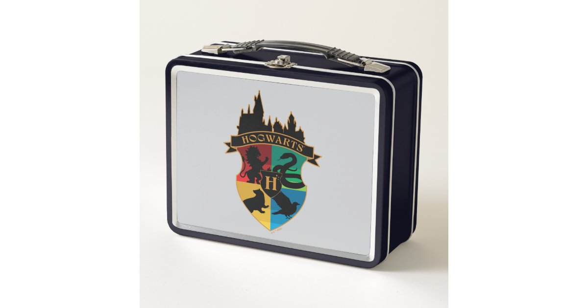 HOGWARTS™ Castle Crest House Pride Badge Metal Lunch Box | Zazzle
