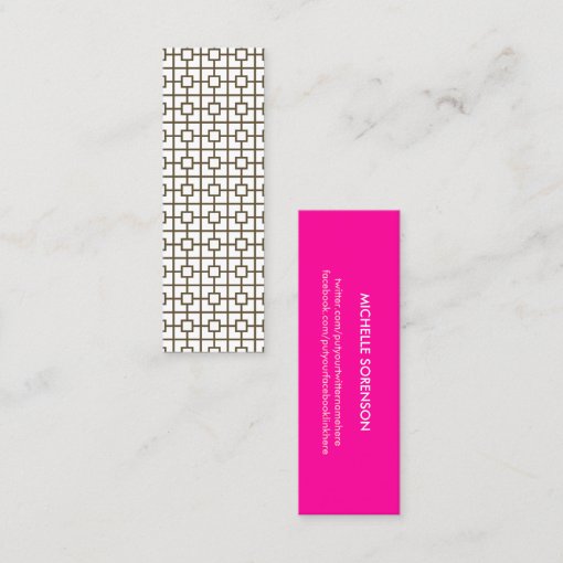 HOLLYWOOD GLAM Slim Business Card | Zazzle