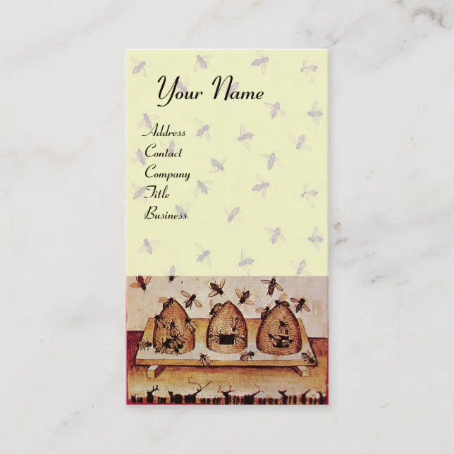 HONEY BEE ,BEEKEEPING,BEEKEEPER BUSINESS CARD | Zazzle