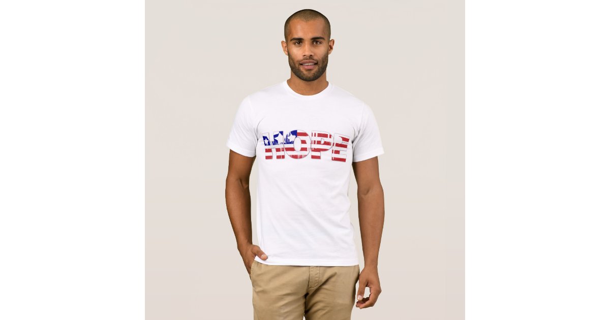 Hope, US Flag President Barack Obama Shirt | Zazzle