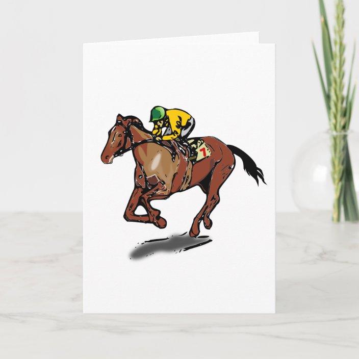 Horse Racing Greeting Cards | Zazzle.com.au