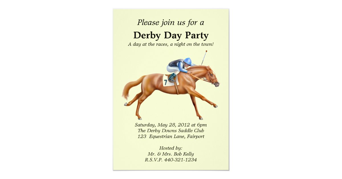 Horse Racing Party Invitation | Zazzle.com.au