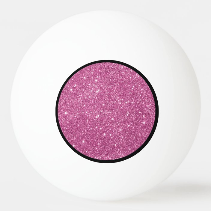 Hot Pink Glitter Sparkles Ping Pong Ball | Zazzle.com.au