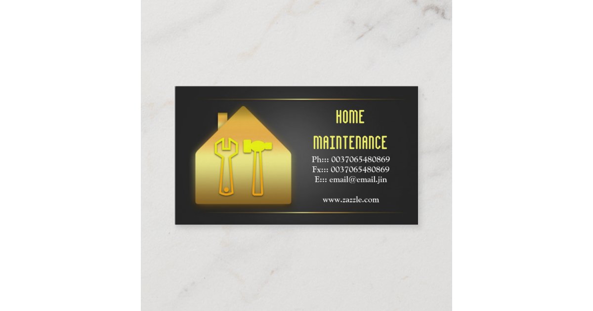 house home maintenance business cards | Zazzle