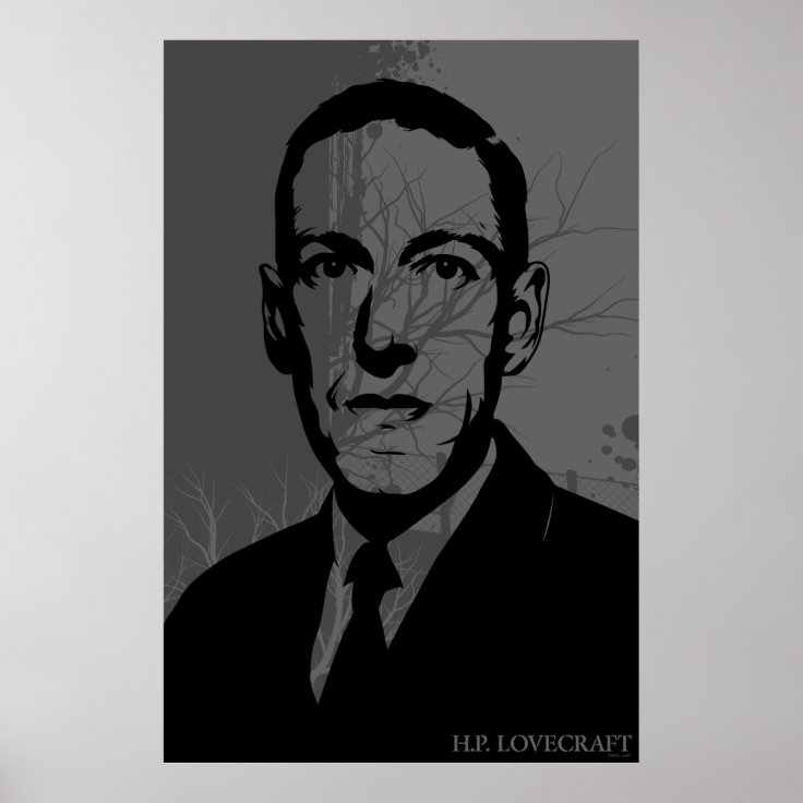 HP Lovecraft Portrait Poster | Zazzle