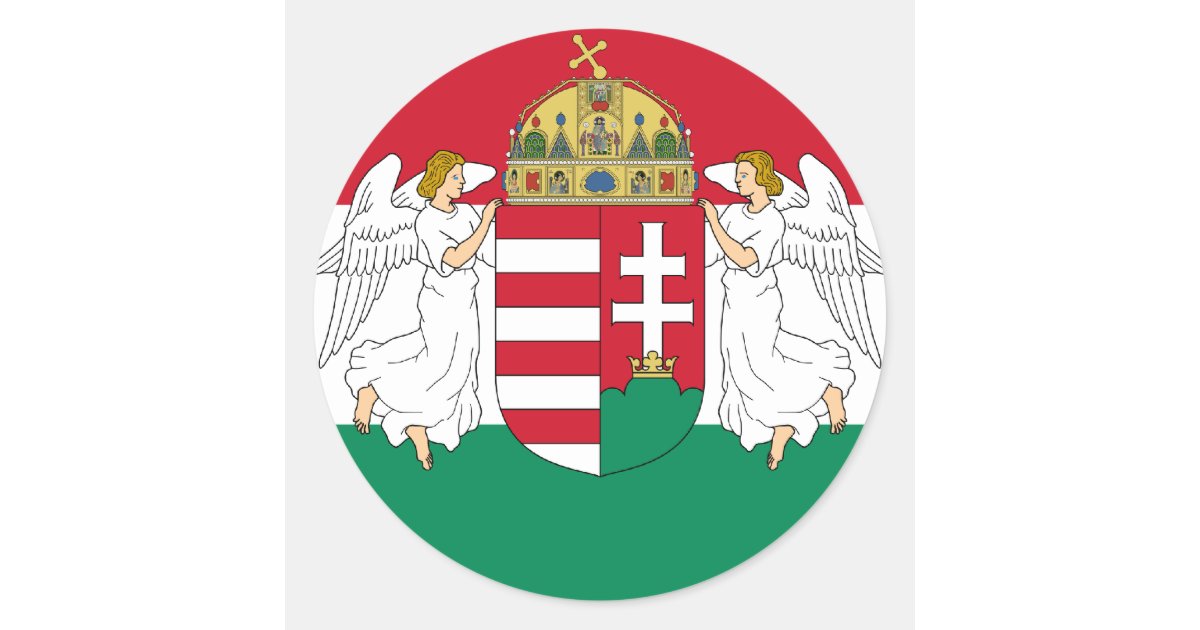 Hungary , Hungary Classic Round Sticker | Zazzle