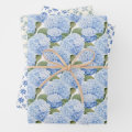 Hydrangea Whimsy Set 3 Wrapping Paper Sheet | Zazzle