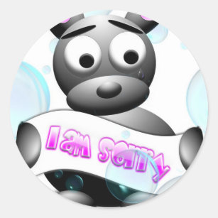 I Am Sorry Stickers | Zazzle AU